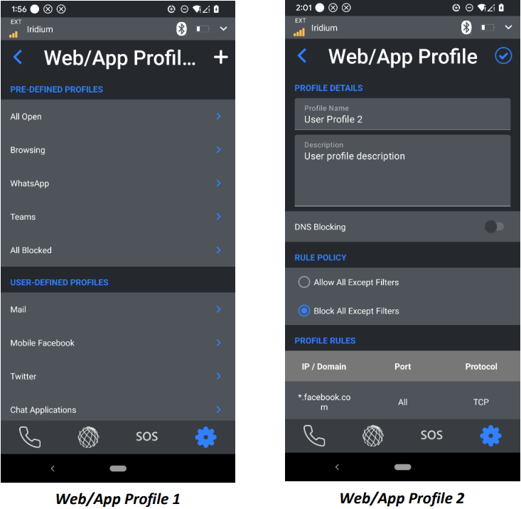Iridium GO! exec - Creating and Managing Custom Web/App Profiles – Roadpost
